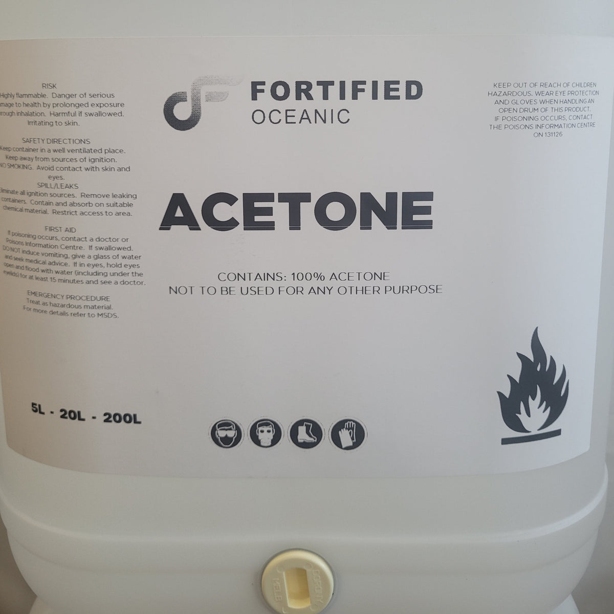 Acetone – Fortified Oceanic Pty Ltd