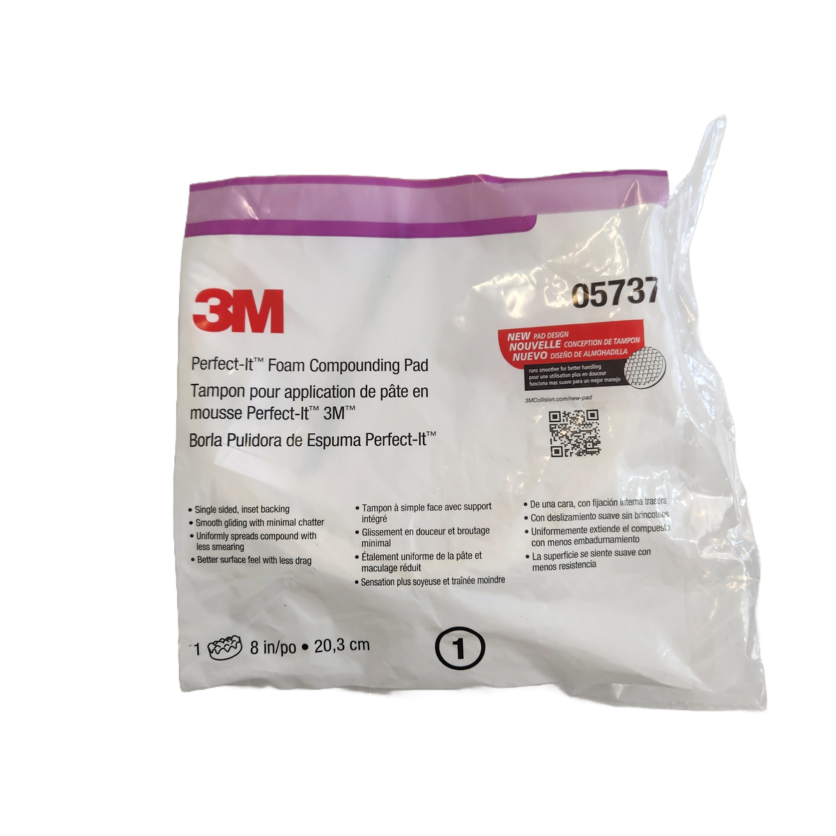 3M Perfect-It Foam Pad Single Sided Velcro - 8 Inch – Fortified Oceanic ...